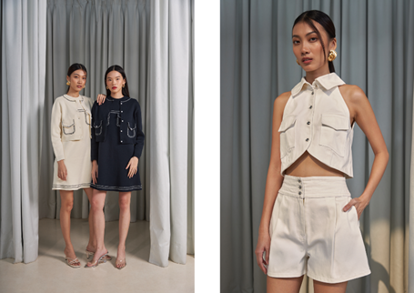 Gandeng Olivia Lazuardy, Koleksi Terbaru Claude Tampilkan Busana Knit dan Denim yang Elegan